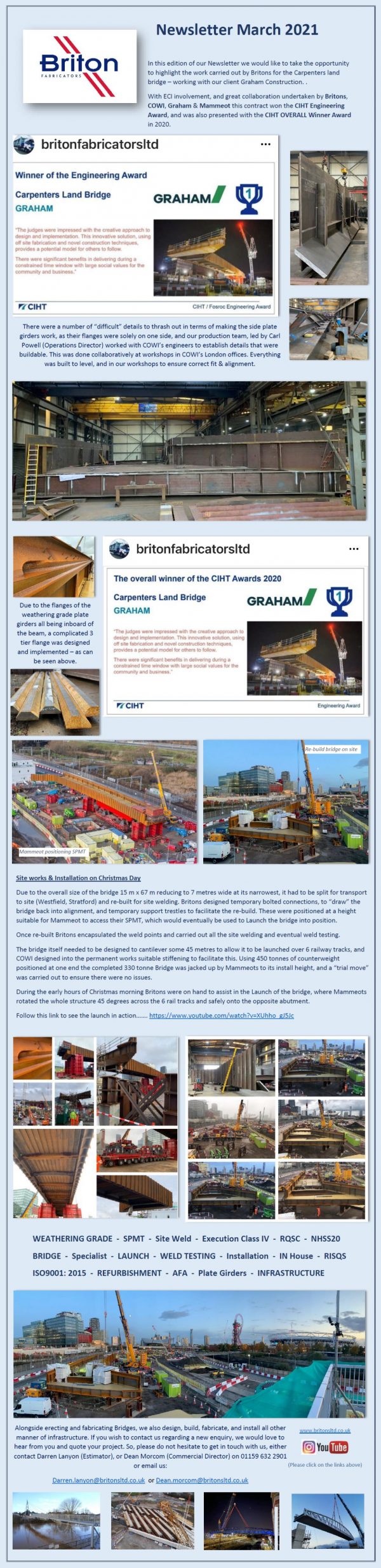 Newsletter March 2021 • Briton Fabricators Ltd